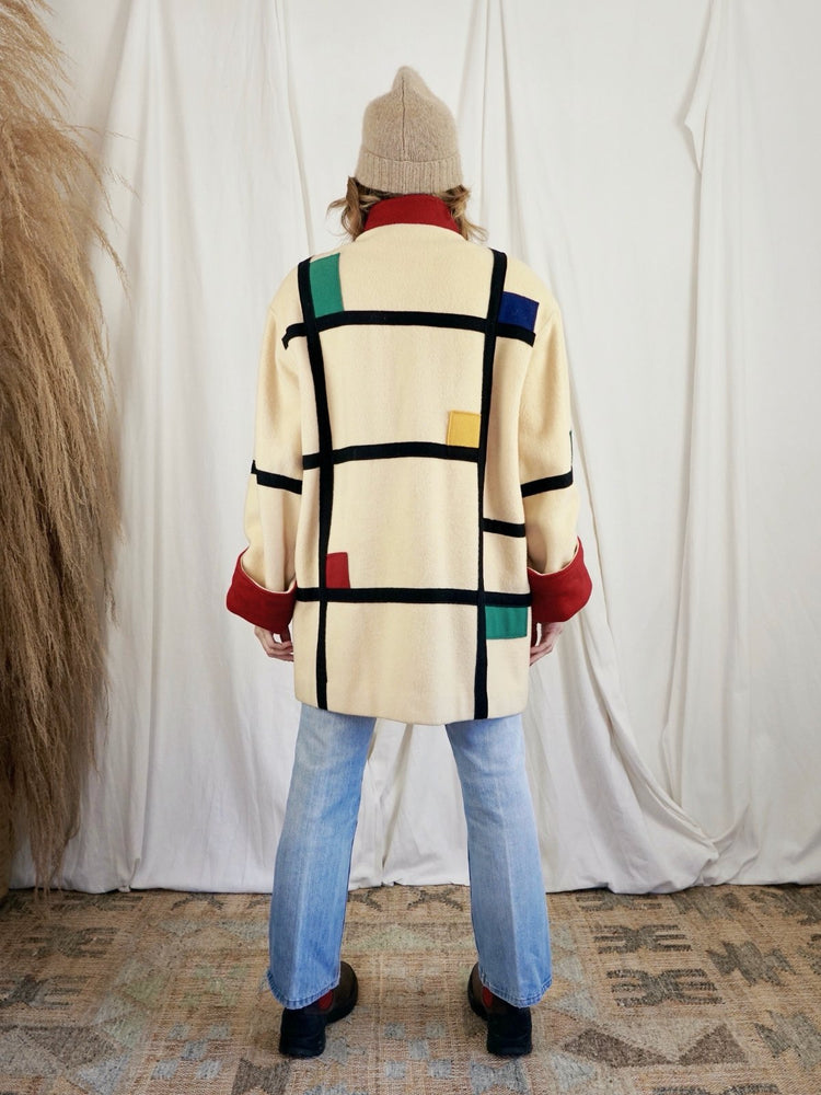 Vintage Mondrian Patchwork Coat – therapi