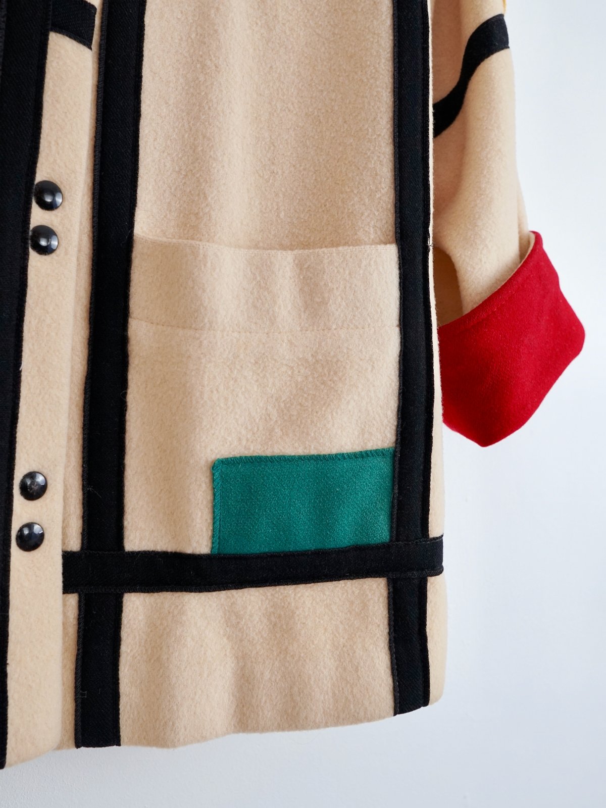 Vintage Mondrian Patchwork Coat – therapi